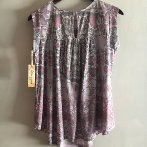 World unity | Tops | New World Unity Mauve Sleeveless Lace Top | Poshmark